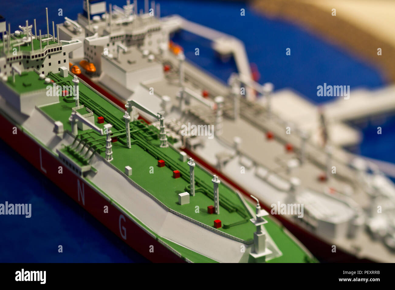 LNG carrier reproduction at reduced size Stock Photo - Alamy