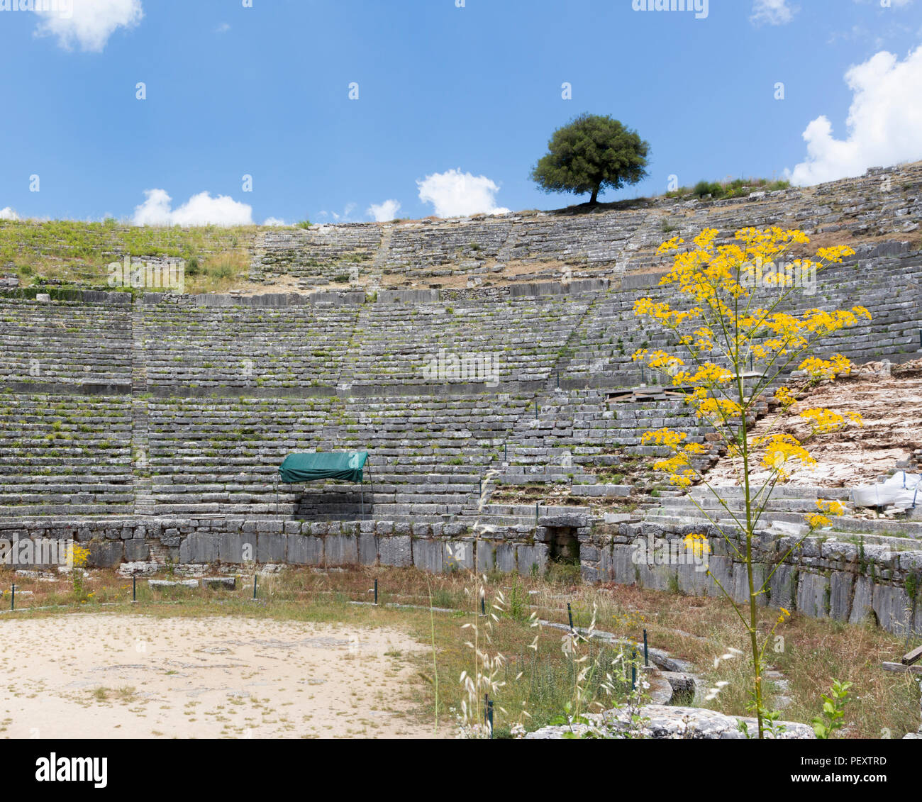 The ancient theatre at Dodoni, Greece Stock Photo - Alamy