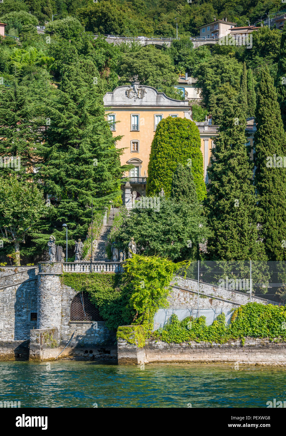 Scenic sight in Moltrasio, on Lake Como, Lombardy, Italy Stock Photo ...