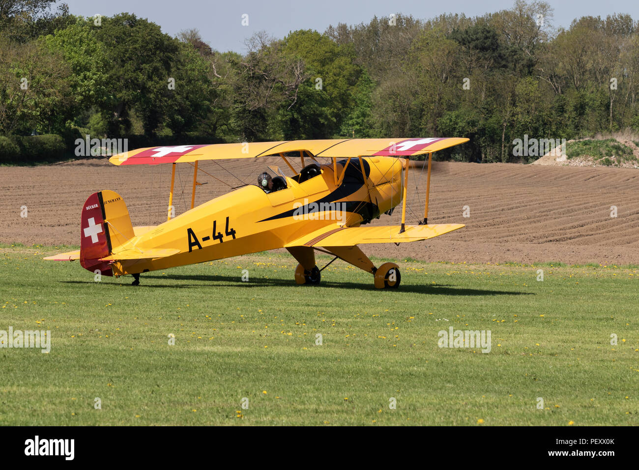 Bucker CASA) 1-131E Series 2000 Jungmann A44 G-CIUE Stock Photo - Alamy