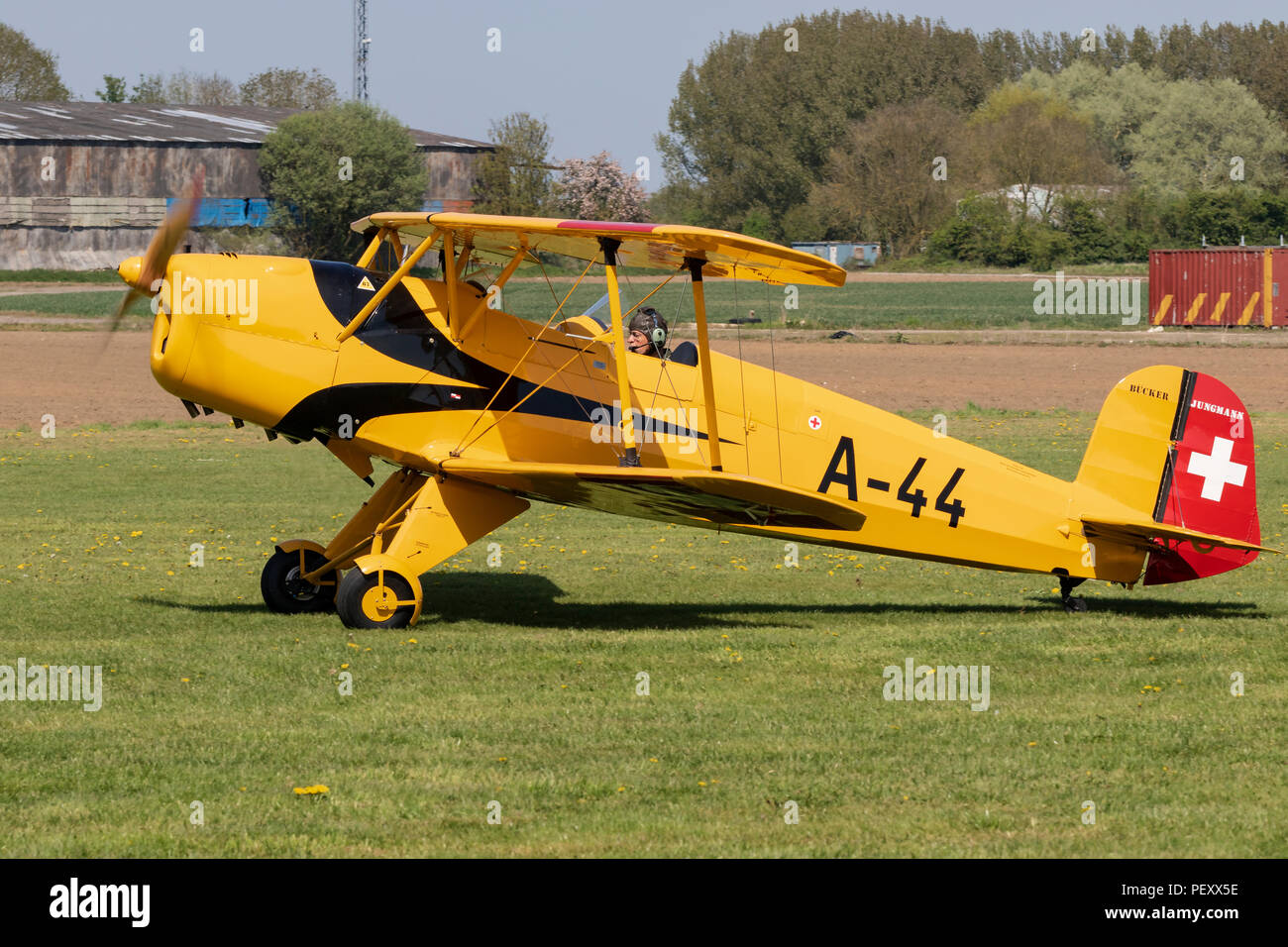 Bucker (CASA) 1-131E Series 2000 Jungmann A44 G-CIUE Stock Photo - Alamy