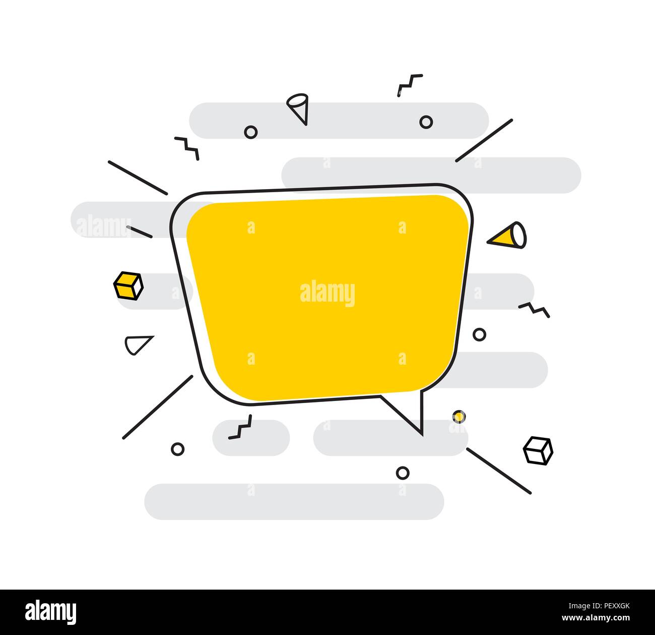 Simple hand drawn doodle speech Cut Out Stock Images & Pictures - Alamy