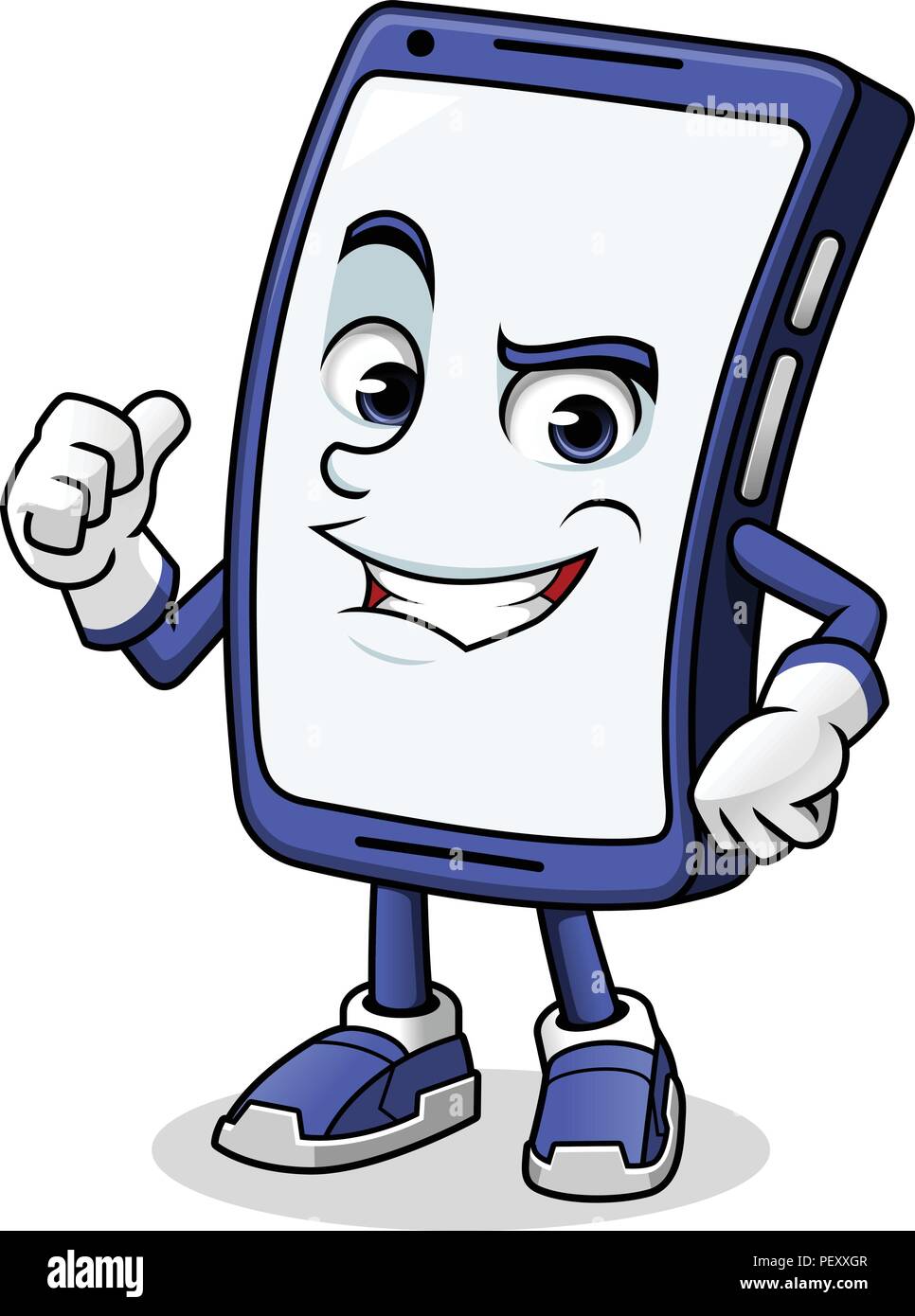 Robot with touch screen face Stock Vector Images - Alamy
