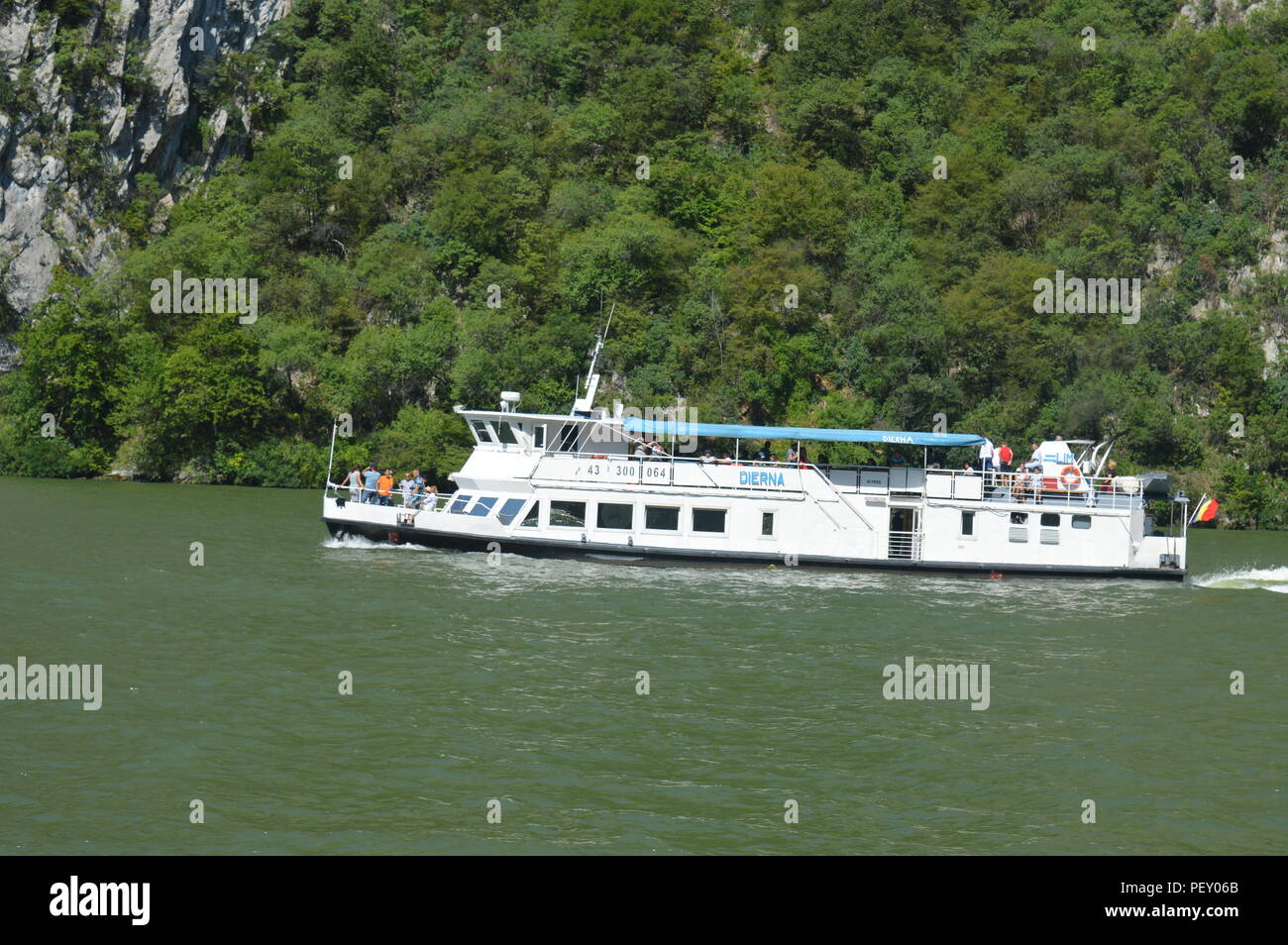 Boats on the Danube river Stock Photo - Alamy