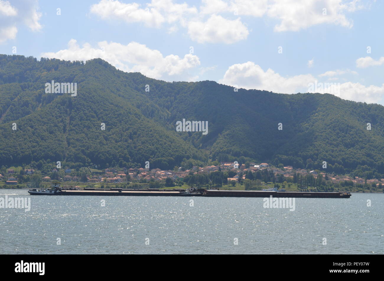 Boats on the Danube river Stock Photo - Alamy