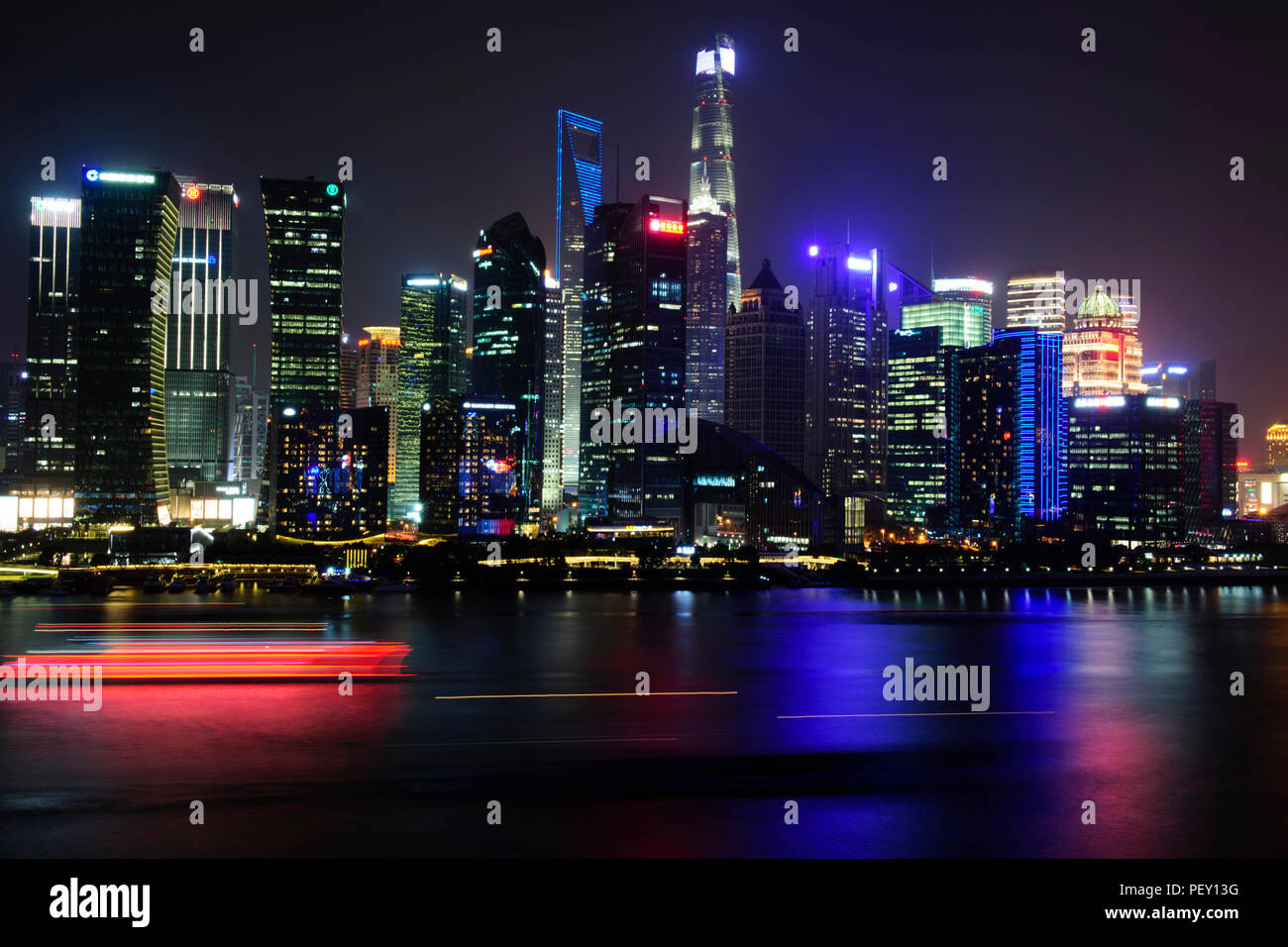 Shanghai rooftop night shots pudong hi-res stock photography and images ...