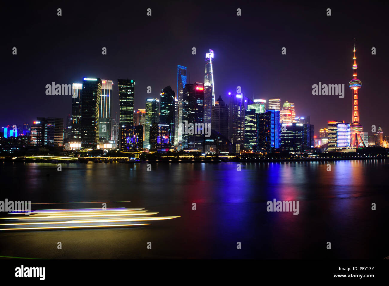 Shanghai rooftop night shots pudong hi-res stock photography and images ...
