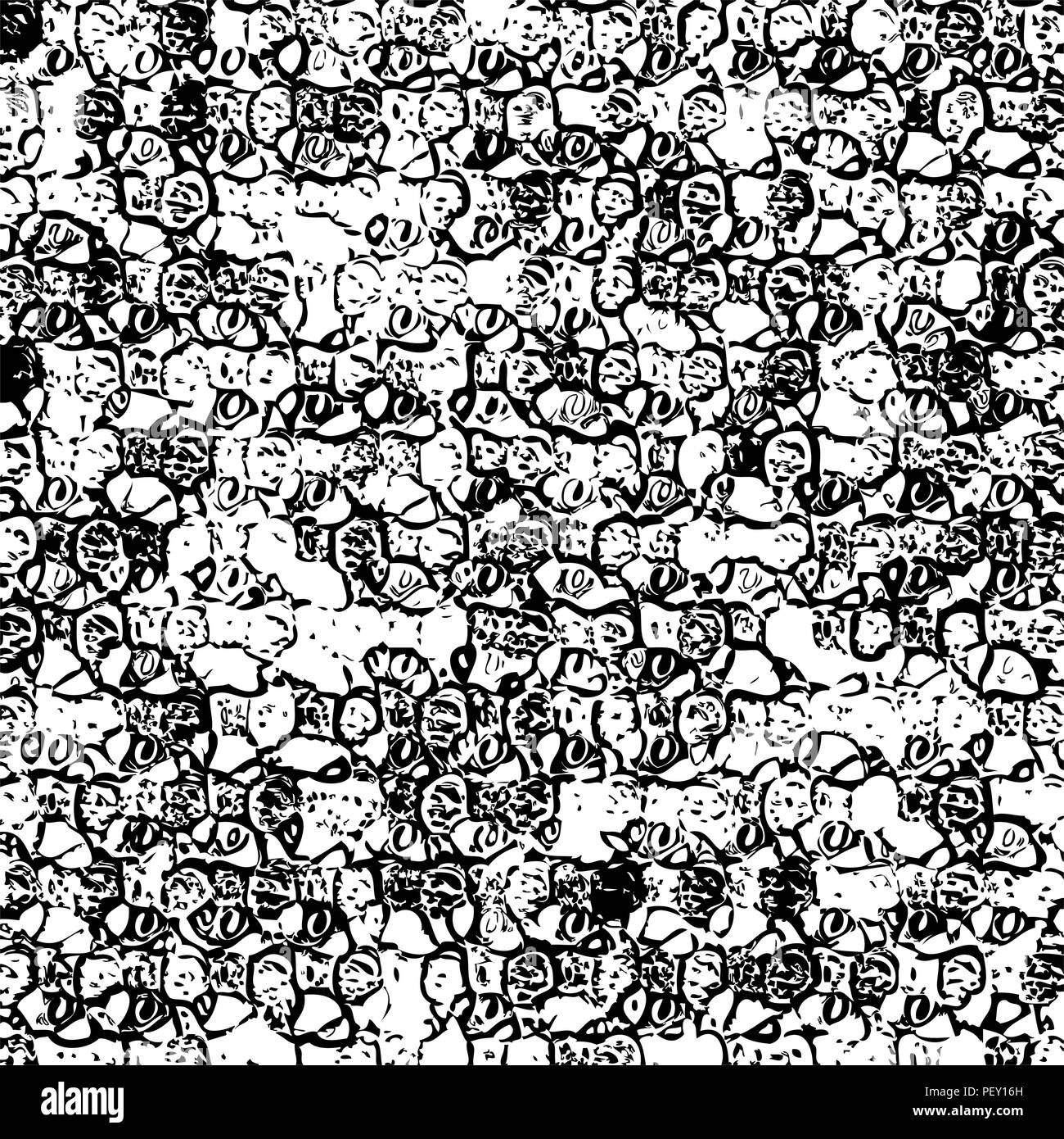 vector black and white background texture. abstract grunge pattern of ...