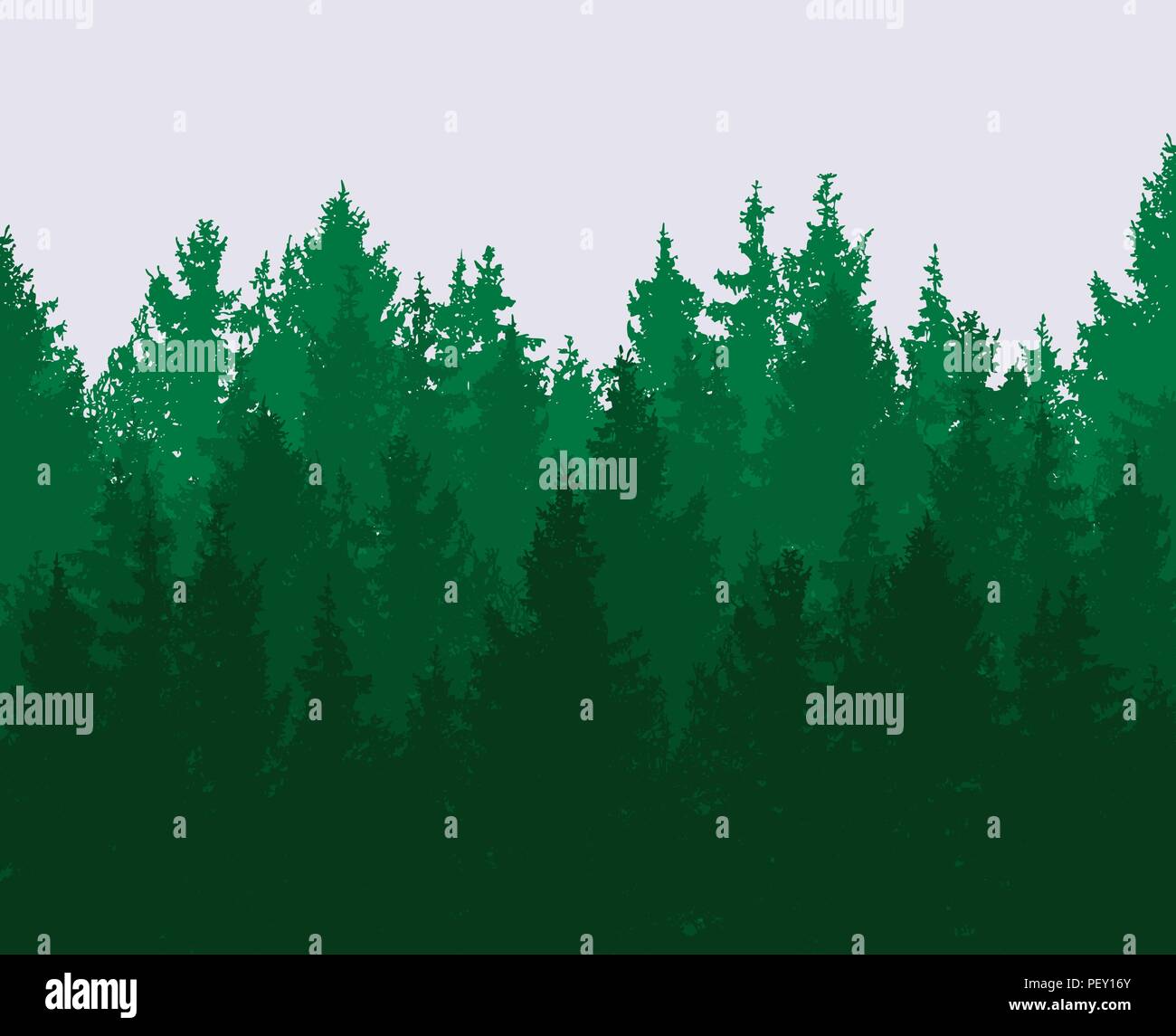 Woodland scene Stock Vector Images - Alamy