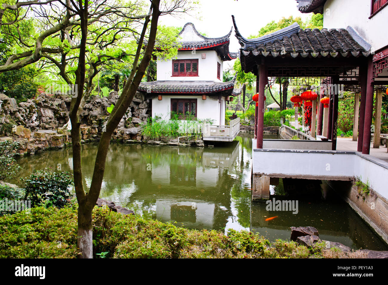 Zhujiajiao Garden, Qingpu, Shanghai, China,PRc,People's republic of ...