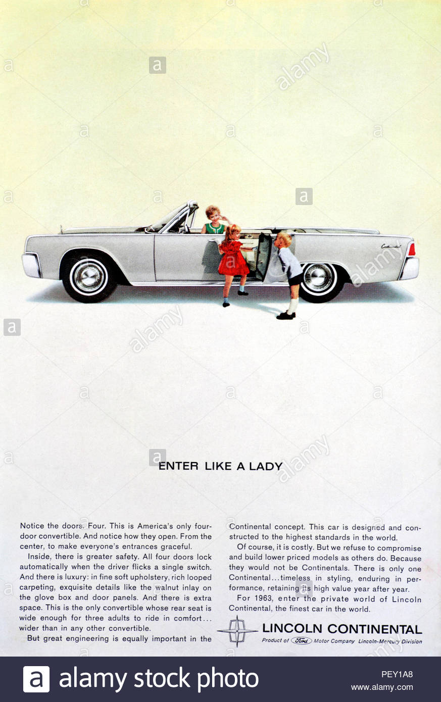 1960s ford car advert hi-res stock photography and images - Alamy