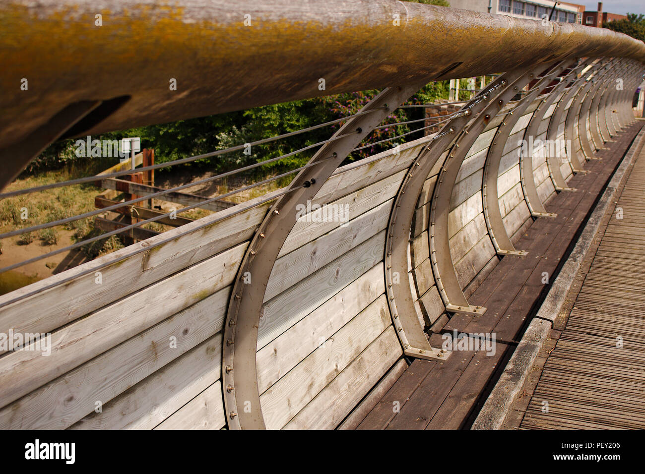 Stainless steel footbridge hi-res stock photography and images - Alamy