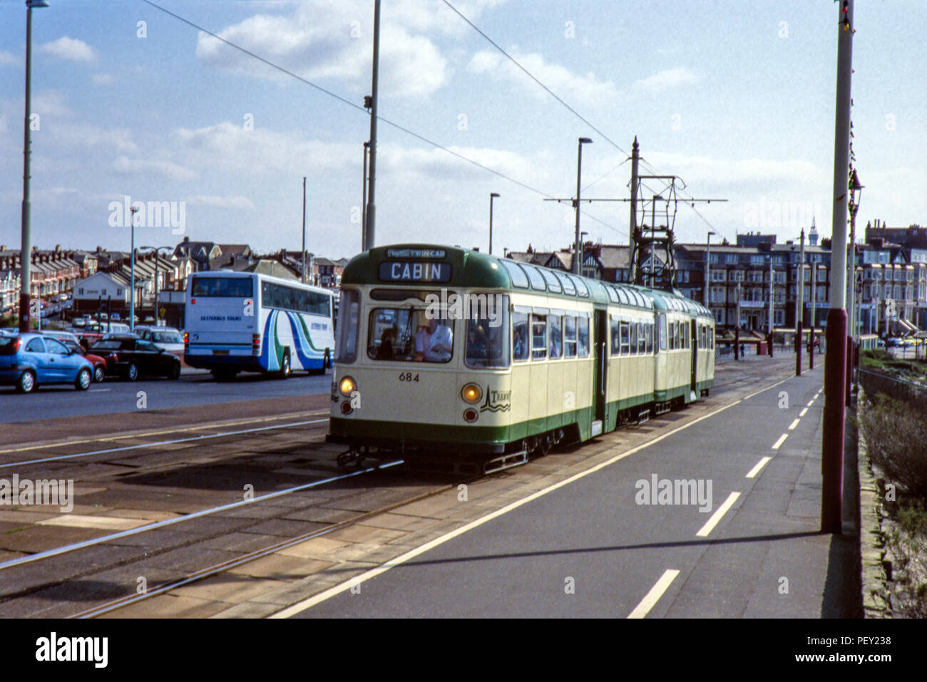 Progress Twin-Car, Blackpool Tramway numbers 684 and 674 on 19/04/2003 ...