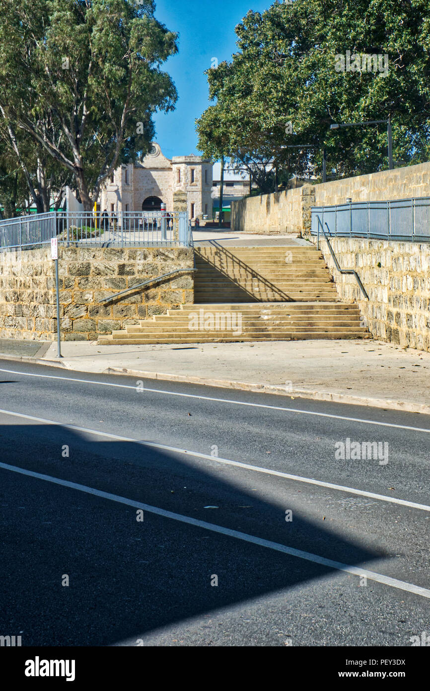 Fremantle Prison Approach vertical Stock Photo - Alamy
