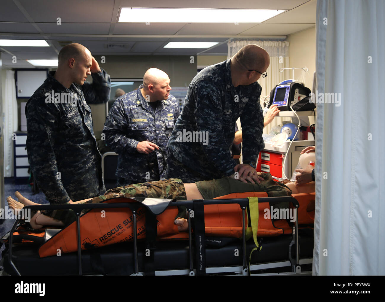 NORFOLK, Va. (Feb. 16, 2016)--Hospital Corpsman Third Class Moyer, Lt ...
