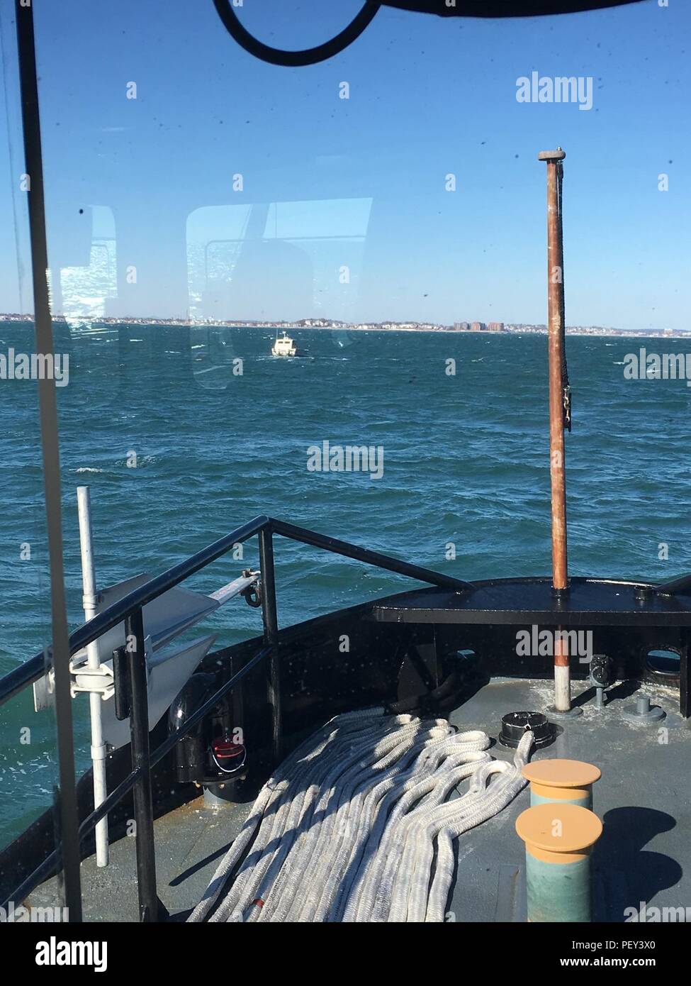 The Coast Guard Cutter Pendant, a 65-foot ice-breaking tug homeported ...