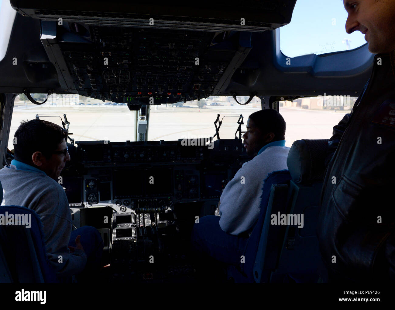 U.S. Air Force Capt. Jake Arndt, 58th Airlift Squadron instructor pilot ...