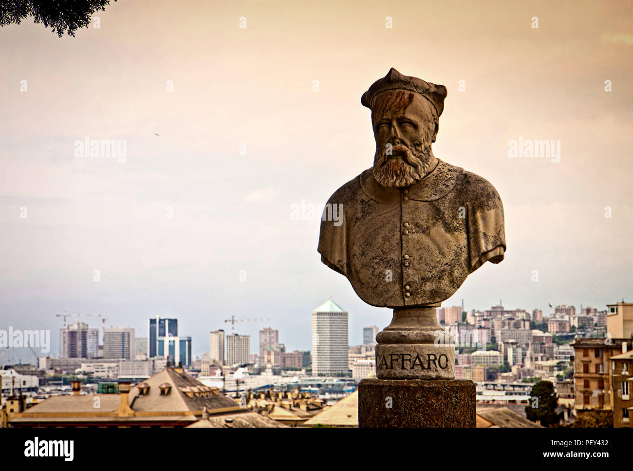 GENOA, ITALY - MAY 7, 2013 . Genoa, Italy, Villetta di Negro public ...