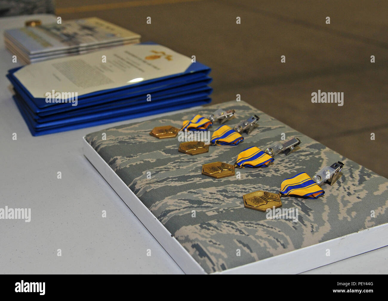 Four Air Force Commendation Medals are presented to 380th Expeditionary ...