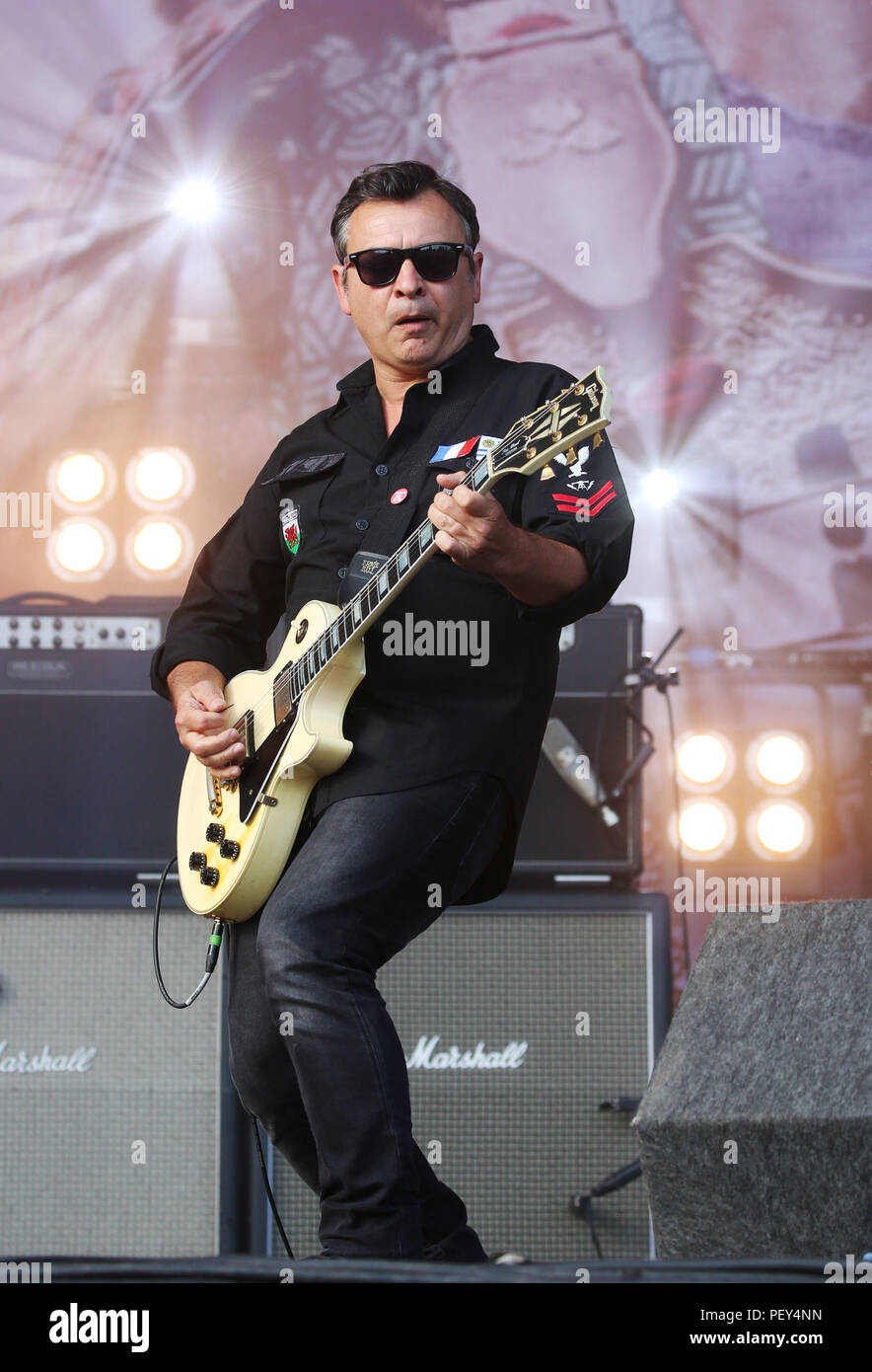 The lead singer of the band manic street preachers hi-res stock ...