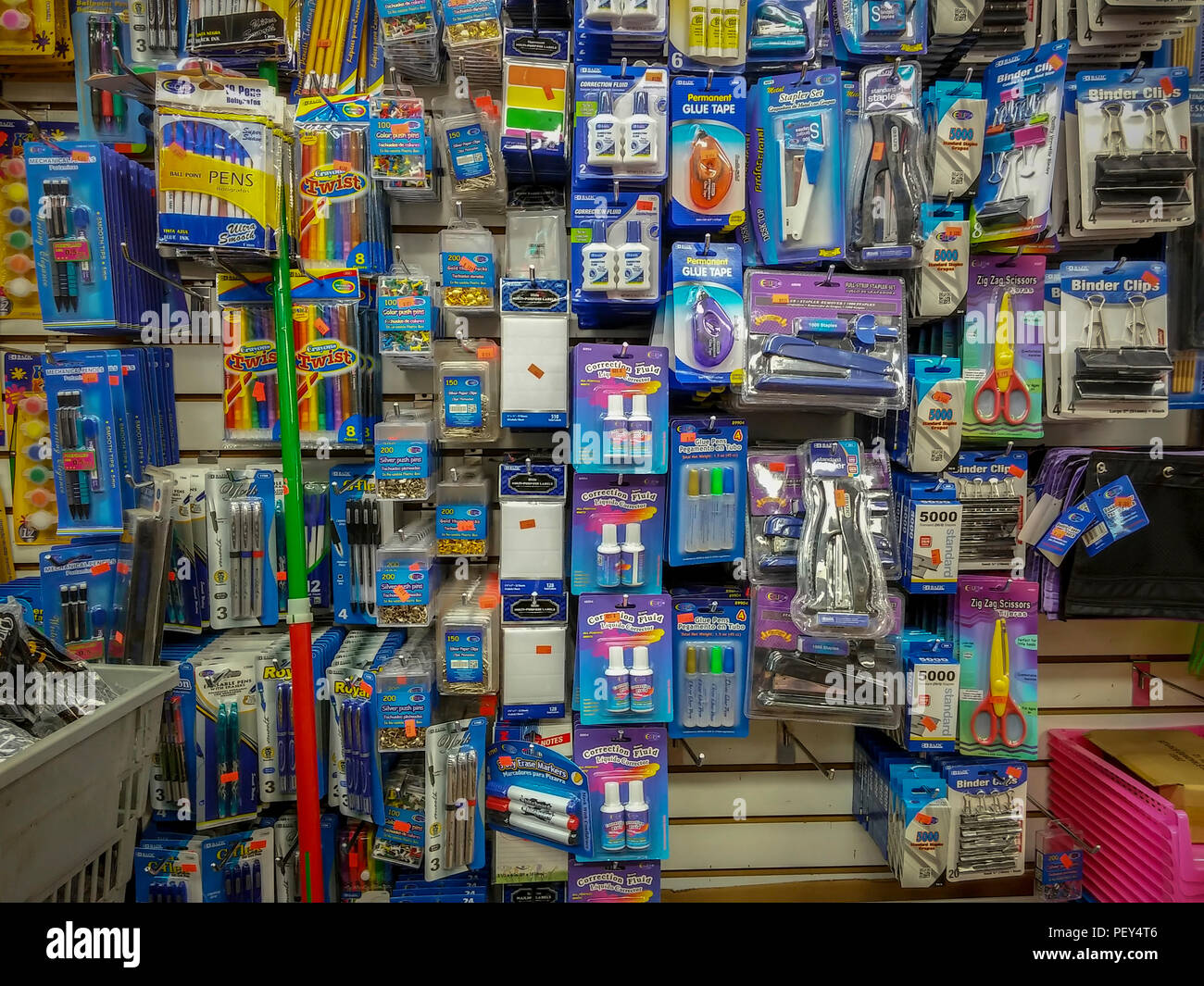Back-to-school merchandise in a store in New York on Saturday, August ...