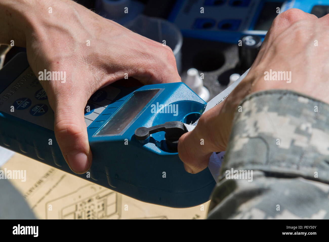 Soldiers with the 574th Quartermaster Company out of Fort Wainwright ...