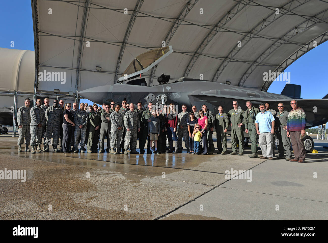 Col. Christopher Niemi, 33rd Operations Group commander, stands with ...