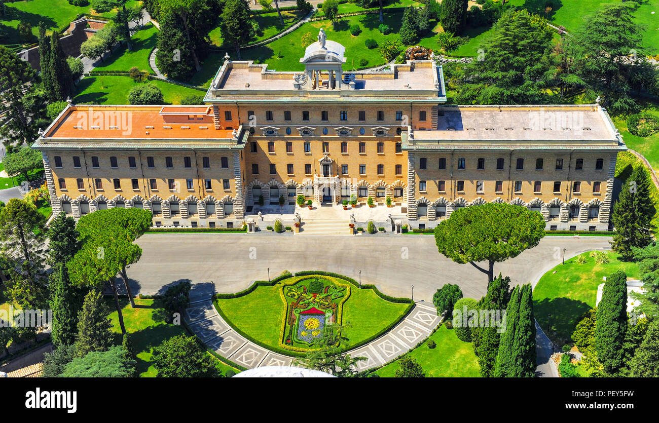 View on Vatican city and the Pope's residence Stock Photo - Alamy