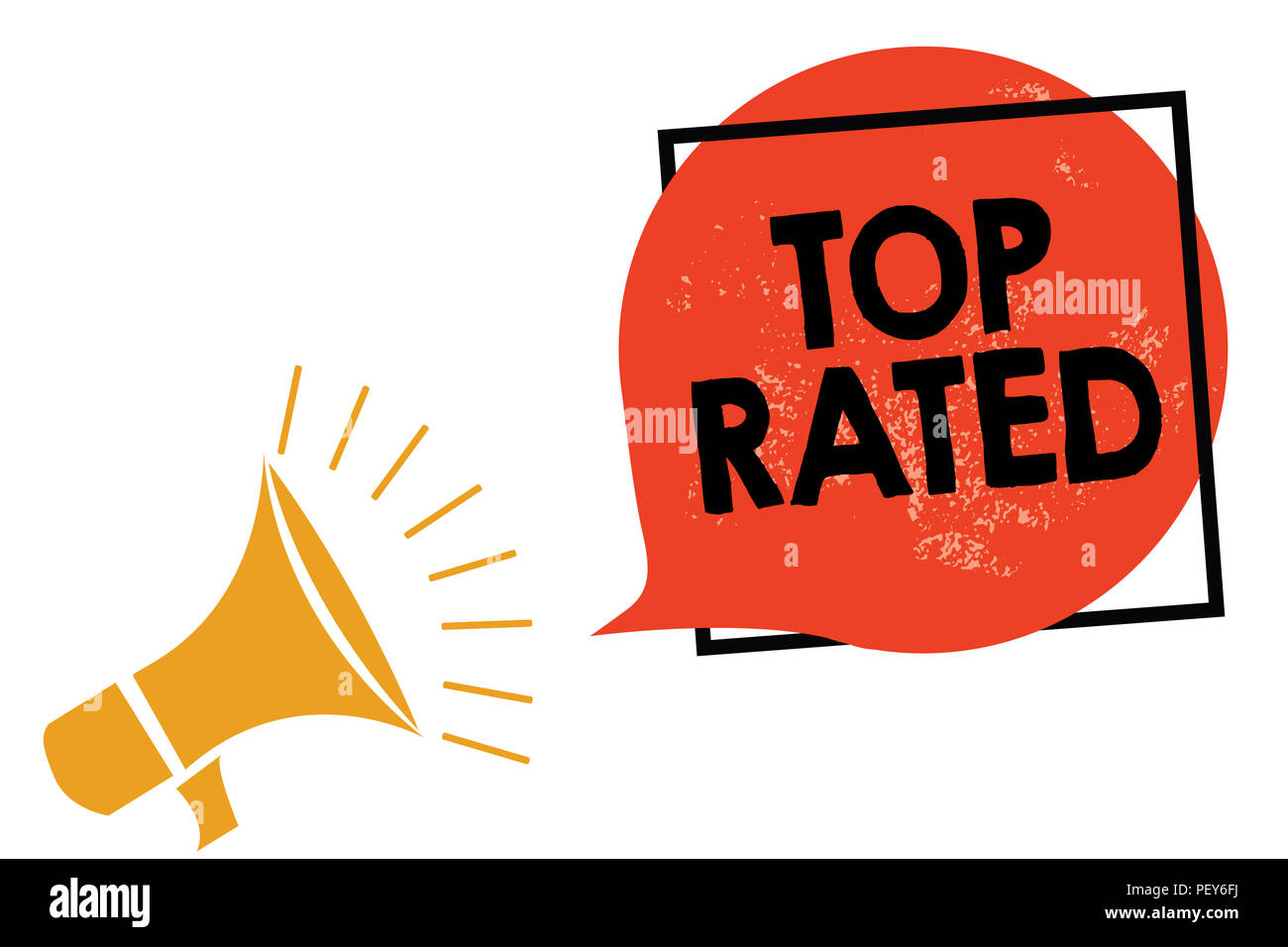 Writing note showing Top Rated. Business photo showcasing The high ...