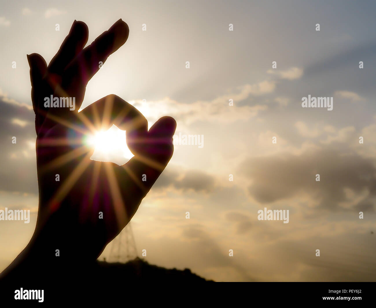 Ok hand symbol hi-res stock photography and images - Alamy