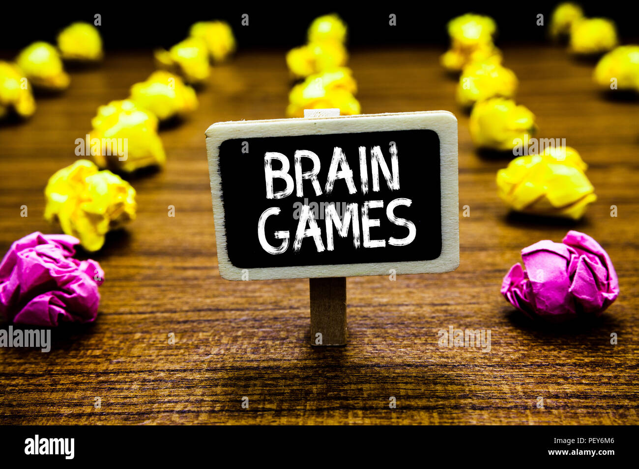 Text sign showing Brain Games. Conceptual photo psychological tactic to ...