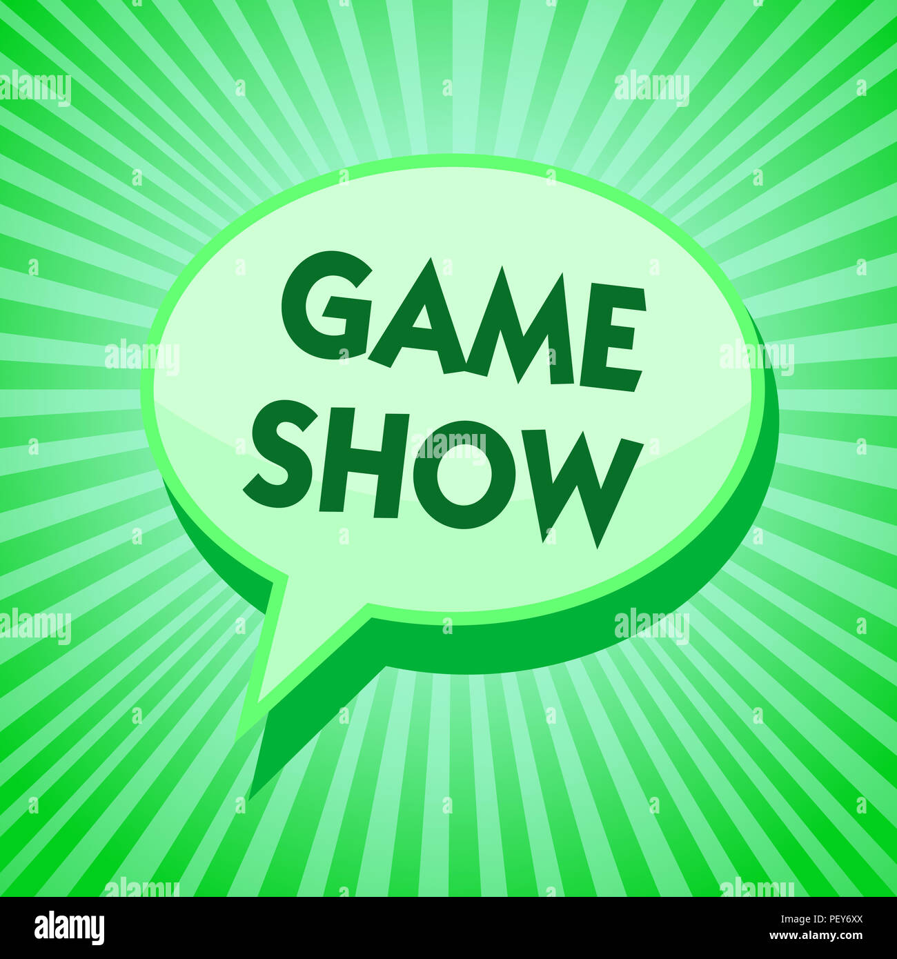 Text sign showing Game Show. Conceptual photo Program in television or ...