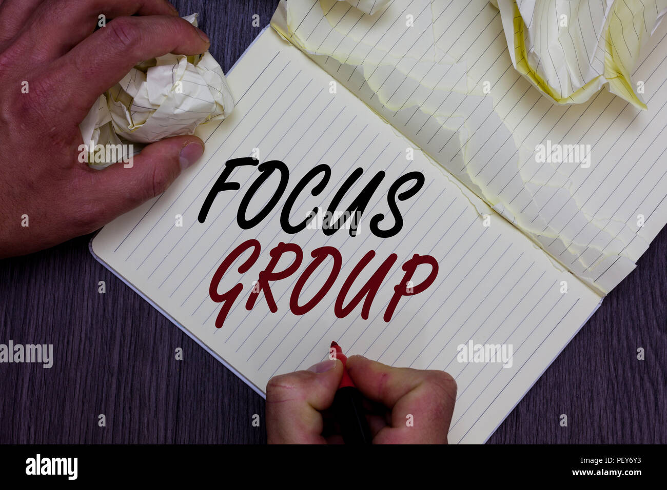 Word writing text Focus Group. Business concept for people assembled to ...