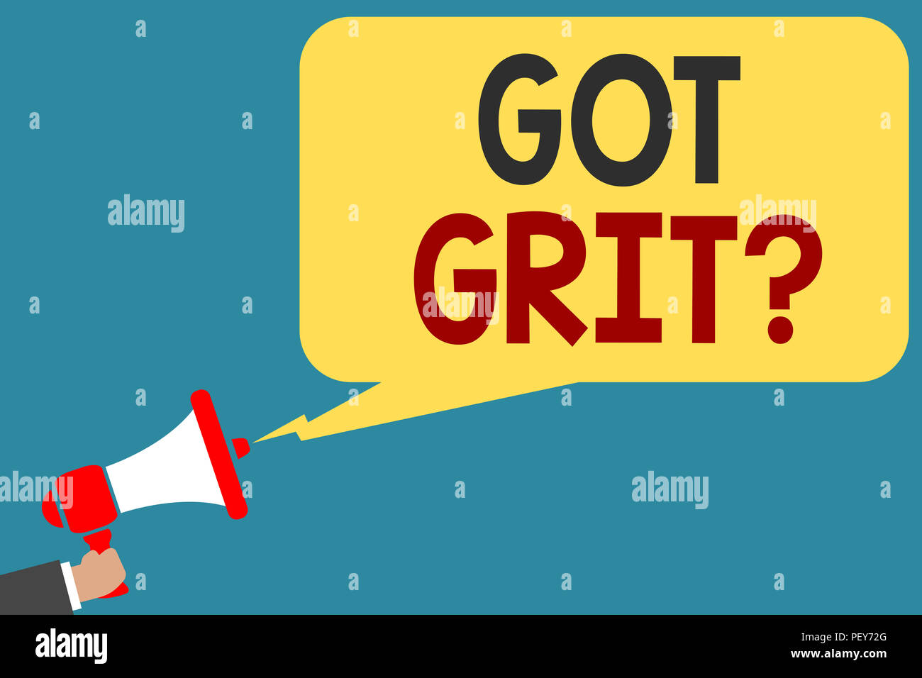 Writing note showing Got Grit question. Business photo showcasing A ...