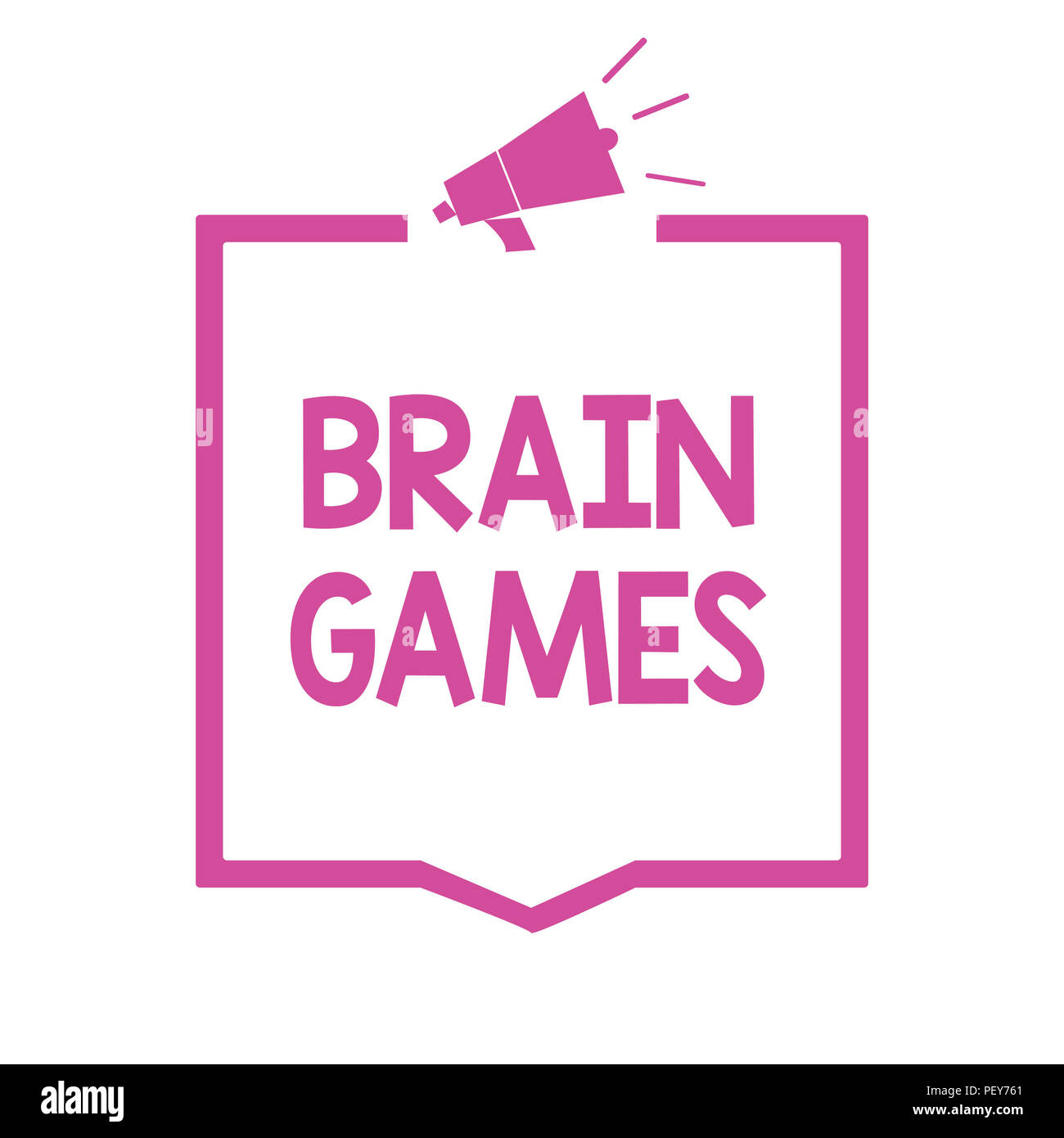 Conceptual hand writing showing Brain Games. Business photo showcasing ...