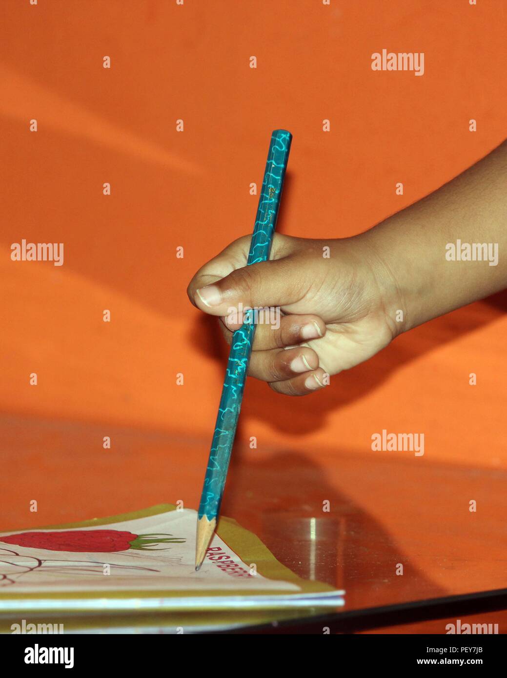 infant writing style 8 Stock Photo - Alamy