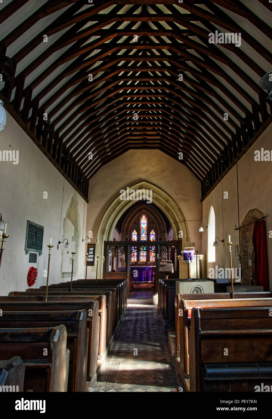 St james church glass spire hi-res stock photography and images - Alamy