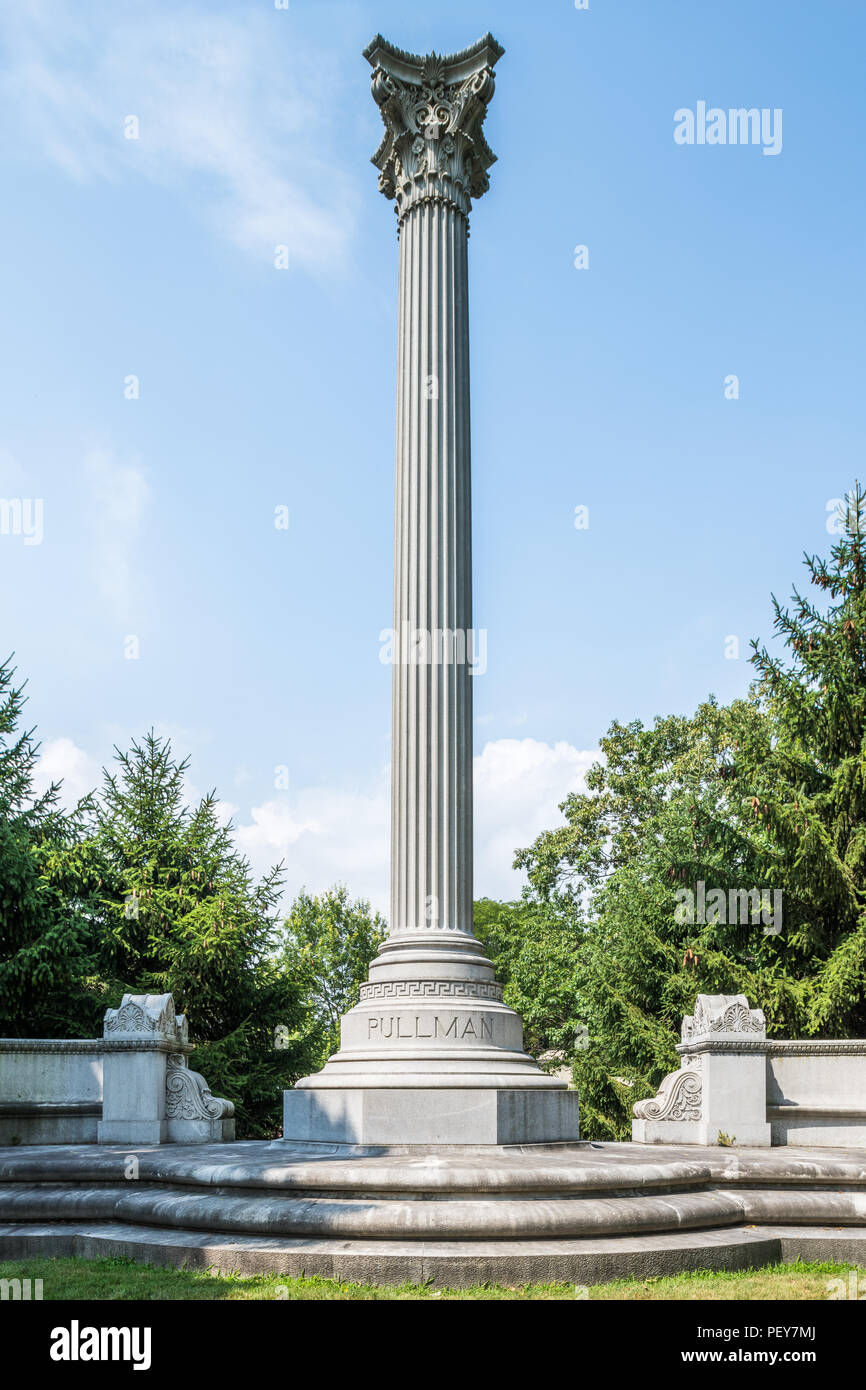 Tomb of George Pullman at Graceland Cemetery Stock Photo - Alamy