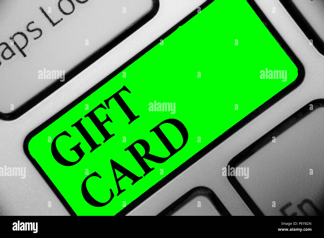 Handwriting text Gift Card. Concept meaning A present usually made of ...