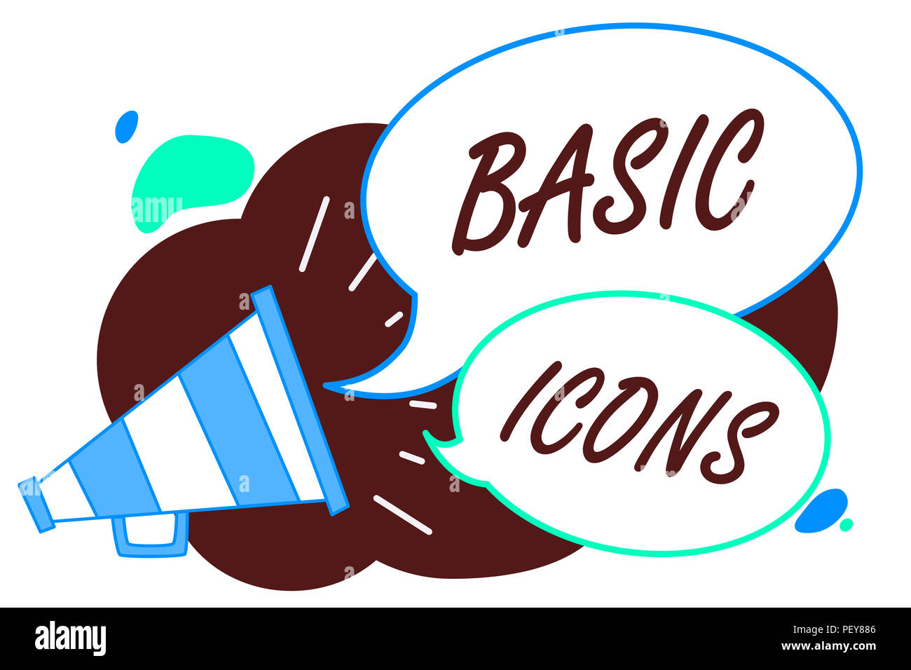 Displayed icons Cut Out Stock Images & Pictures - Alamy