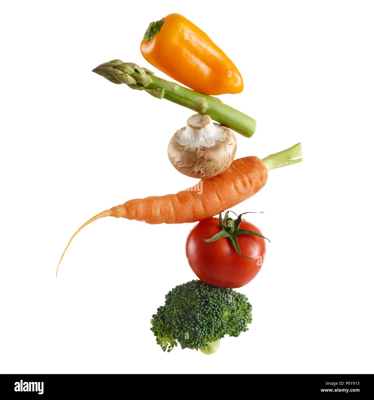 Stack of fresh vegetables Stock Photo - Alamy