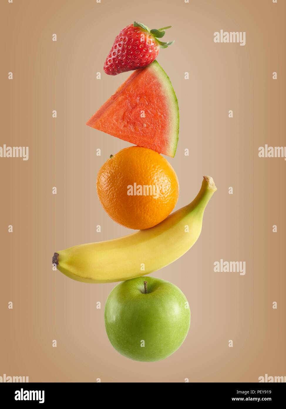 Stack of fresh fruit Stock Photo - Alamy
