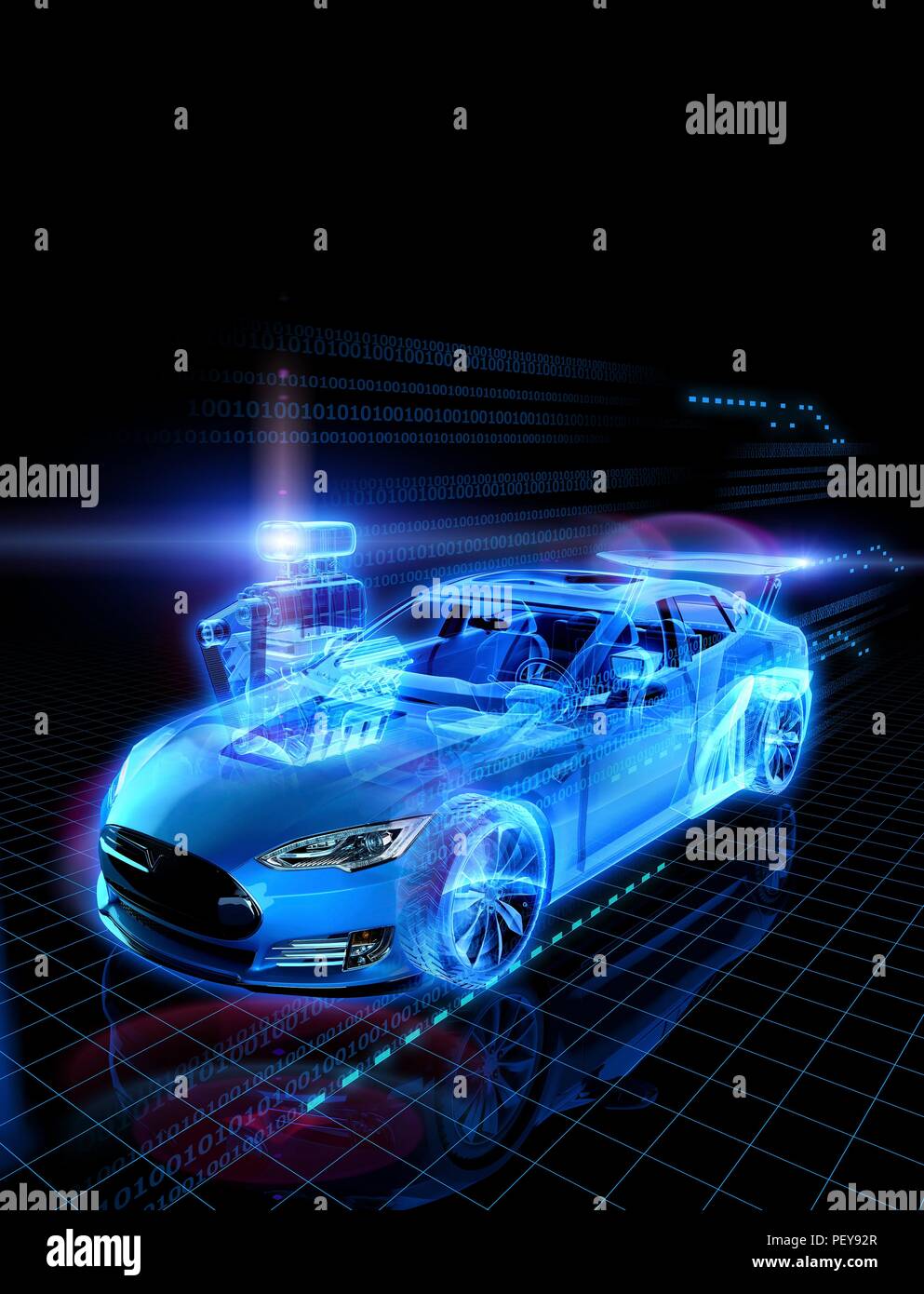 Car, computer illustration Stock Photo - Alamy