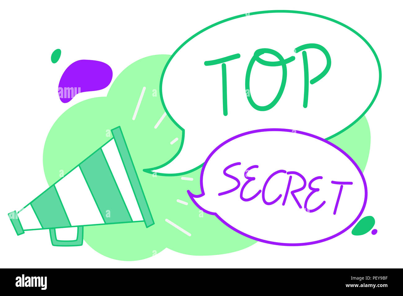 Handwriting text Top Secret. Concept meaning telling someone important ...