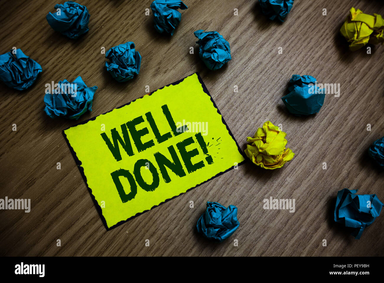 Word writing text Well Done. Business concept for telling person that ...