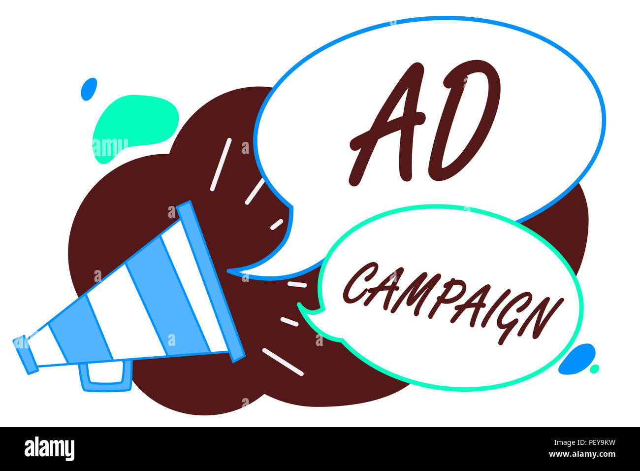 Word writing text Ad Campaign. Business concept for promotion of ...