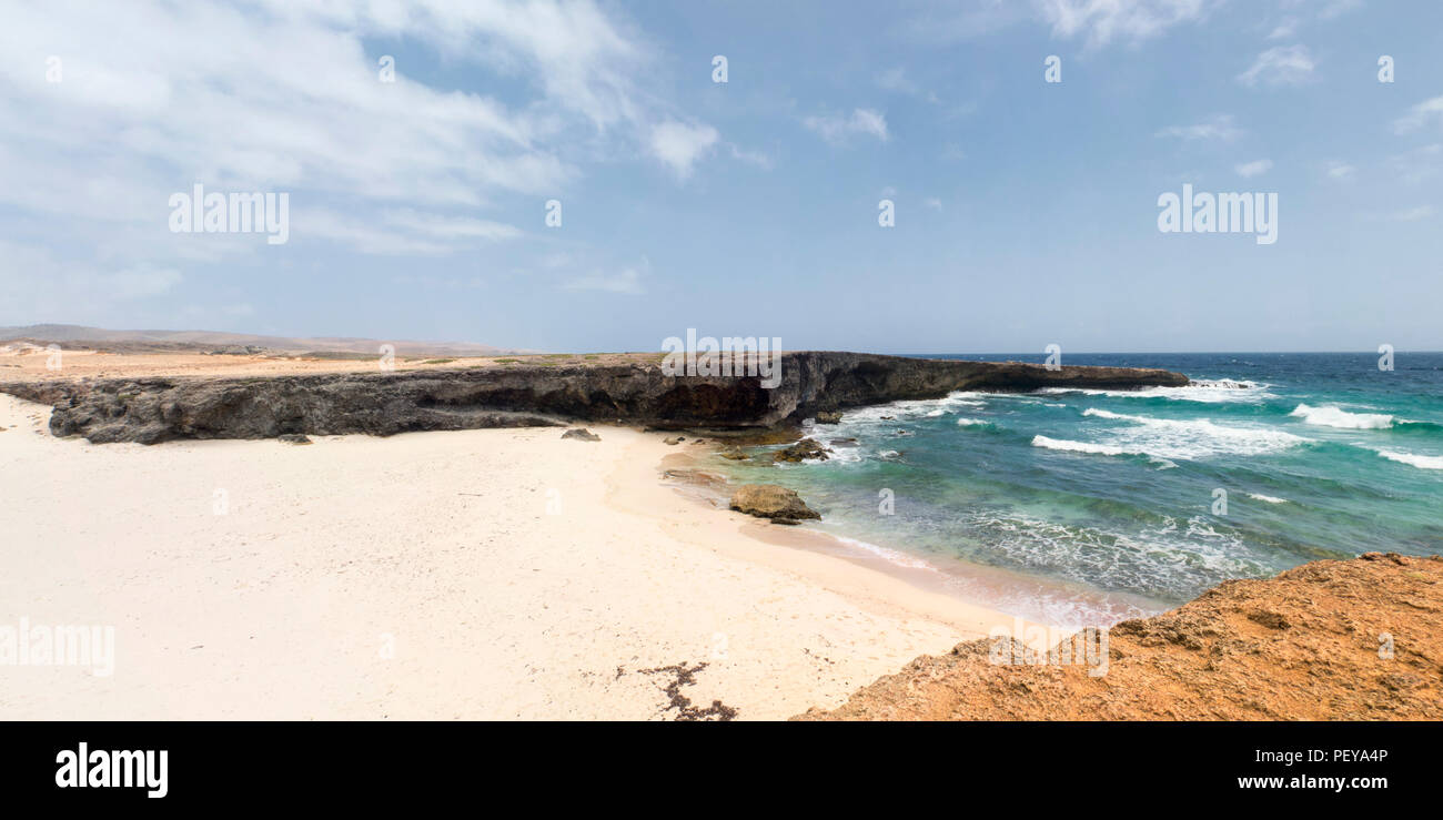 Boca Prins beach, Arikok National Park Aruba north shore Stock Photo ...