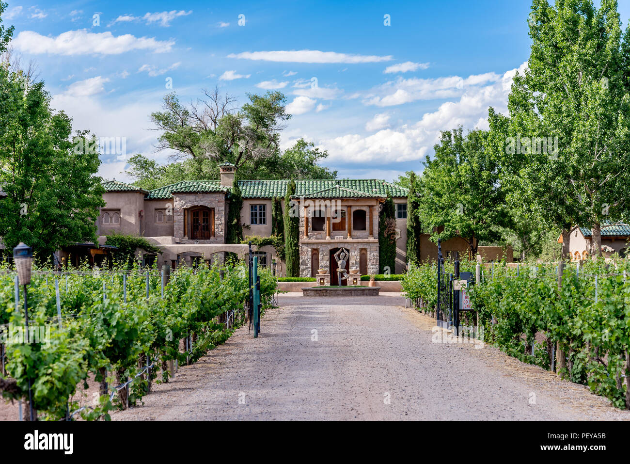 This chateau is part of the Casa Rondena winery in Albuquerque, New ...
