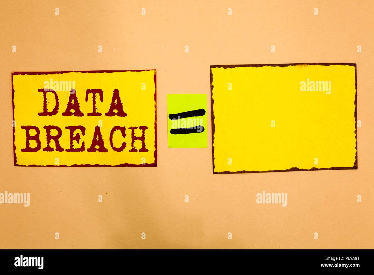 Conceptual hand writing showing Data Breach. Business photo showcasing ...