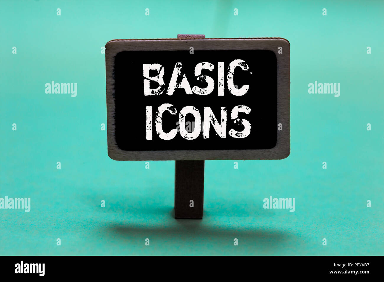 Text sign showing Basic Icons. Conceptual photo pictogram or ideogram ...